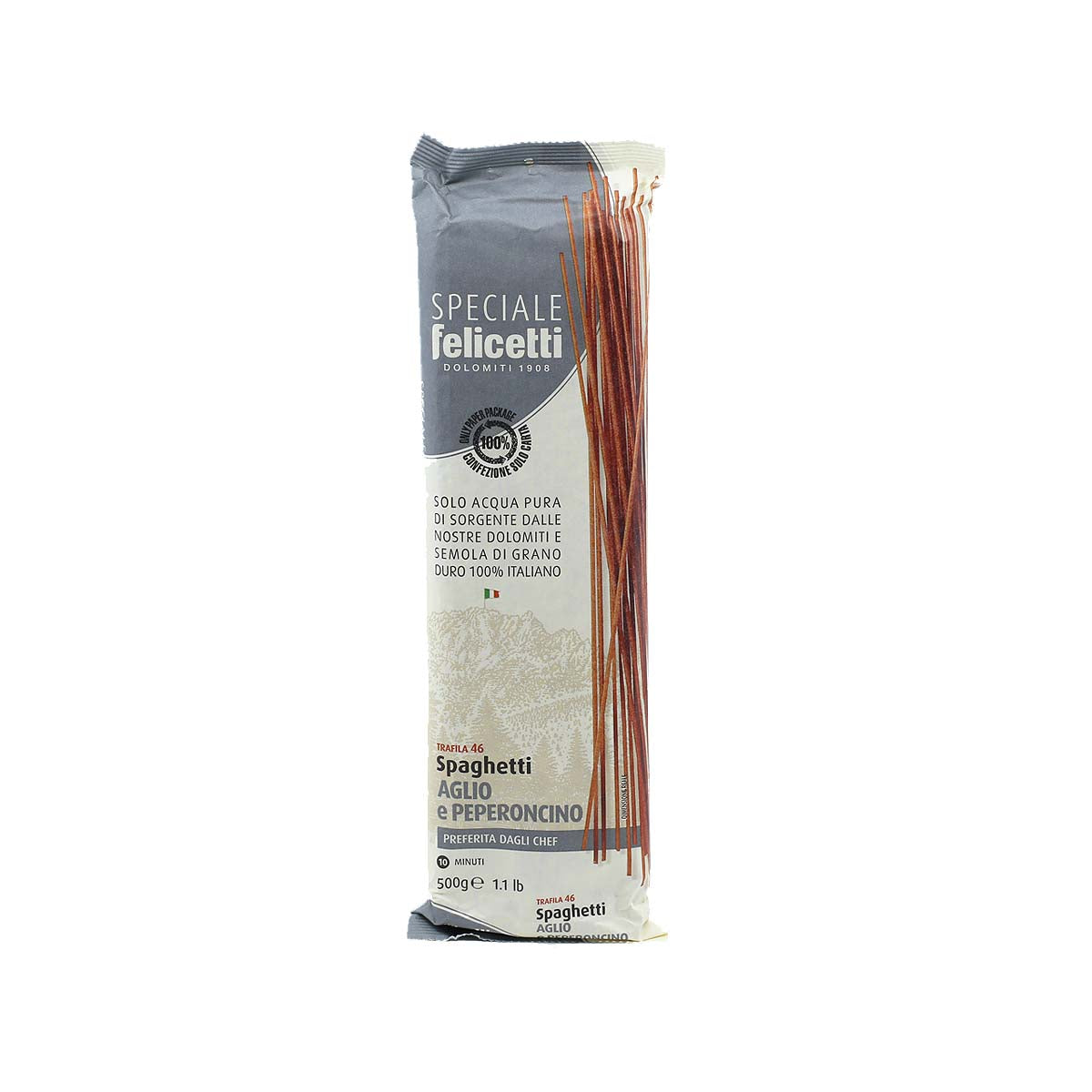 Felicetti Speciale Pasta - N°46 Spaghetti Peperoncino (17.6oz) - Aster ...